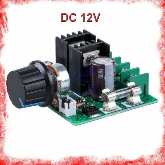 POTENZIOMETRO DC 12V 10A MOTORI ELETTRICI LUCI regolatore velocità ...