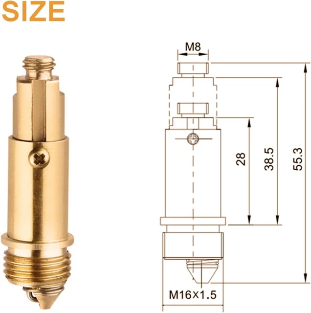 BASIN POP UP Click Clack Brass Plug Bolt, Replacement Screw for Most ...