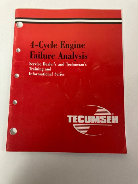 TECUMSEH 4-CYCLE ENGINE Failure Analysis Book Training & Informational ...