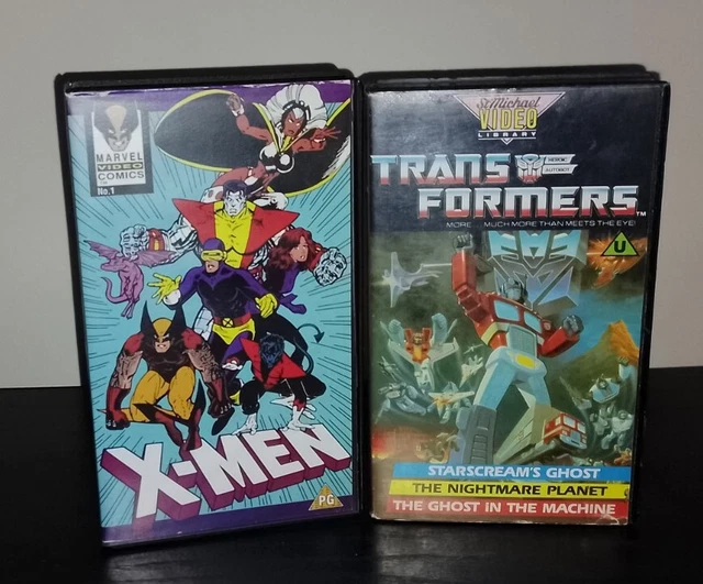VHS CARTOON BUNDLE. MOTU, Transformers, X-Men, Action Force, Defenders ...