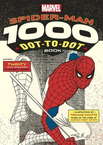 MARVEL SPIDER MAN 1000 Dot to Dot Book By Pavitte Thomas In Used 