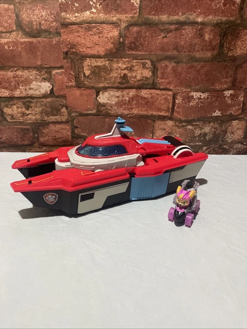 PAW PATROL MIGHTY Pup Squad Aircraft Carrier HQ Playset £20.00 ...