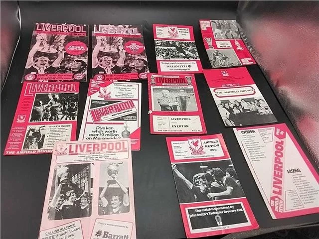LIVERPOOL VINTAGE FOOTBALL programmes 1972 to 1981 £9.00 - PicClick UK