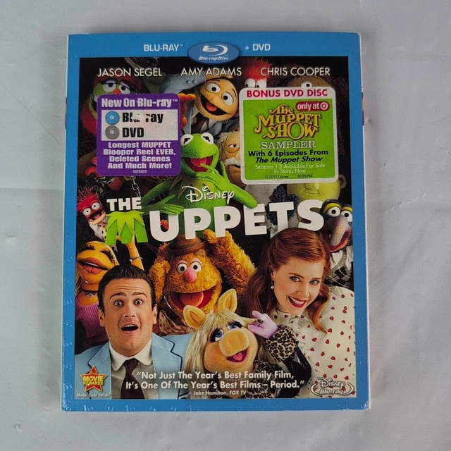 THE MUPPETS-DISNEY-BLU-RAY/DVD, 2012,- w/ Bonus DVD The Muppet Show ...