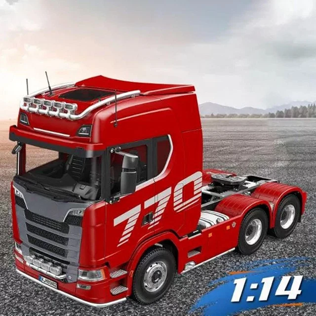 SCANIA 770S RC Zugmaschine 6x6, RTR, Rot Met. Licht, Sound von AMEWI ...