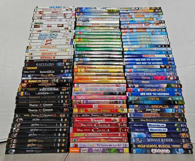 WHOLESALE LOT 100+ DVDs Kids & Family Children's Baby Pixar Disney ...