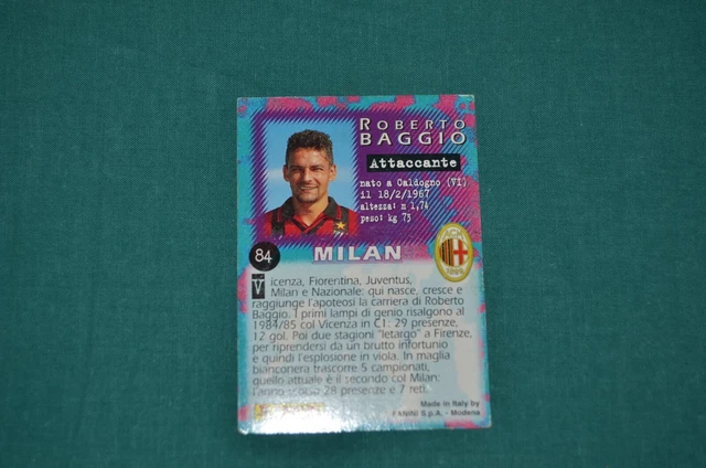 CARDS N. 84 CALCIO 97 ROBERTO BAGGIO Panini EUR 10,00 - PicClick IT
