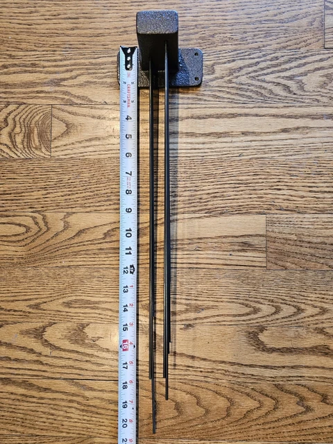 HOWARD MILLER TRIPLE Chime Grandfather Clock Chime Rods 12 Block Urgos ...