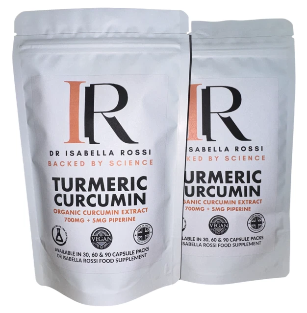 TURMERIC CAPSULES 13300MG + Piperine Vegan Supplement Curcumin £10.00 ...