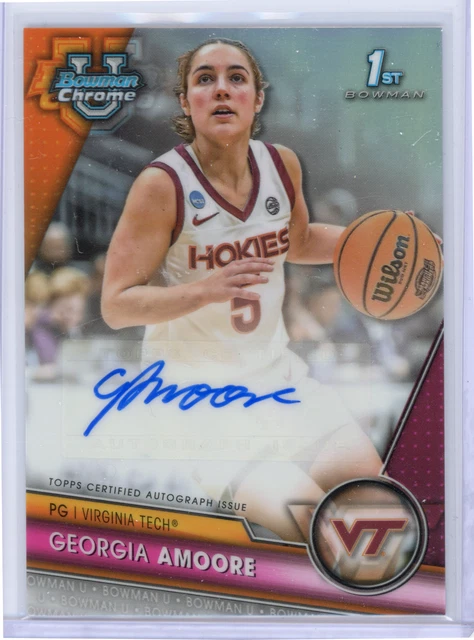 2023-24 BOWMAN UNIVERSITY Chrome Georgia Amoore 1° rifrattore automatico/250 #BCPA-GA EUR 33,78 ...