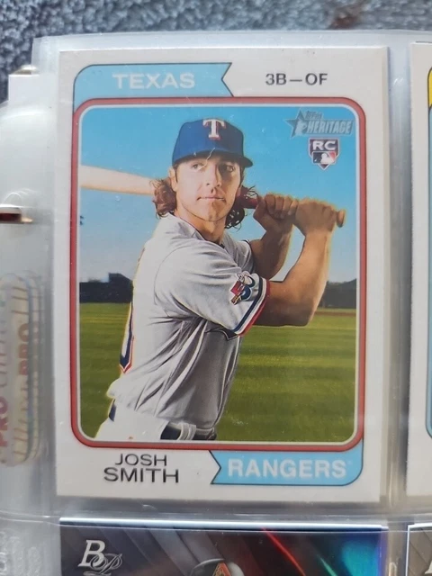 JOSH SMITH 2023 Topps Heritage recrue RC #384 Texas Rangers EUR 0,89 ...