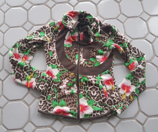 FLEECE JACKE PLUSMINUS Chiemsee Leo Blumenprint w.neu Gr.L EUR 33,00 ...