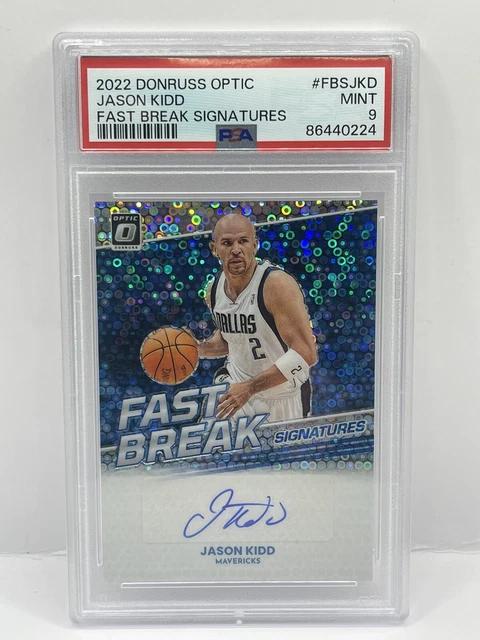 2022 DONRUSS OPTIC Jason Kidd Fast Break Signatures Auto PSA 9 EUR 110 ...