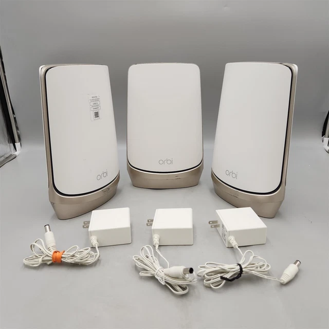 NETGEAR ORBI QUAD-BAND WiFi 6E Mesh System (RBKE963), Router with 2 ...