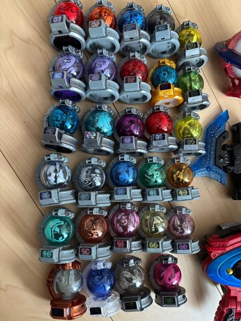 POWER RANGERS UCHU Sentai Kyuranger Morpher Weapon 3p Kyutama 29p set ...