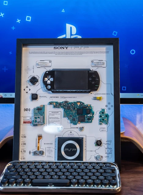 DISASSEMBLED PSP 1000 Teardown With Frame, Deconstructed Game Device ...