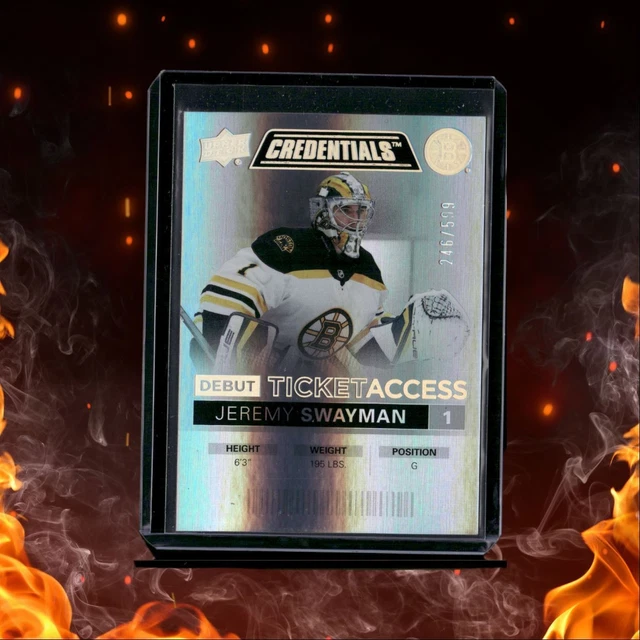 2021-22 UPPER DECK Credentials Jeremy Swayman recrue 246/599 #144 EUR 2 ...