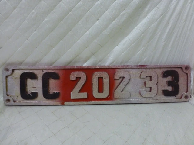 LOCOMOTIVE NUMBER PLATE GM Diesel Cast Aluminum General Motors CC 202 ...