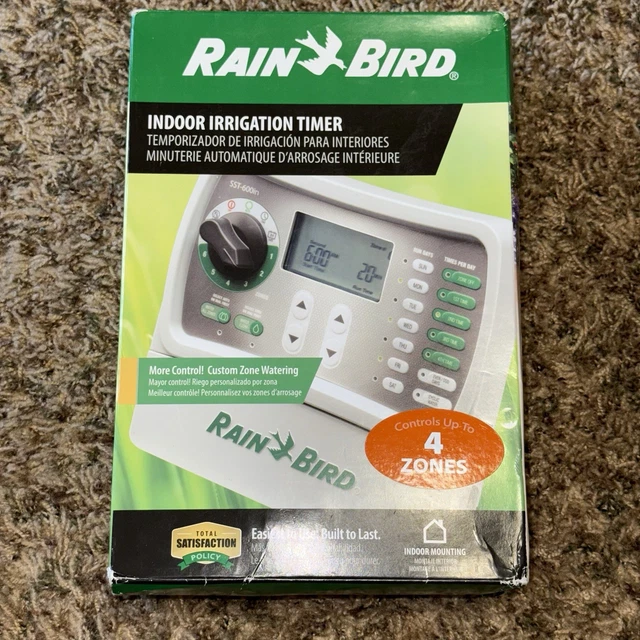 RAIN BIRD SST400IN 4-Station Indoor Controller SST Irrigation Timer ...