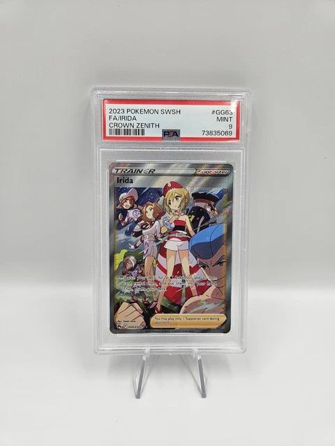 IRIDA GG63 POKEMON Crown Zenith Full Art Trainer PSA 9 Graded £29.95 ...