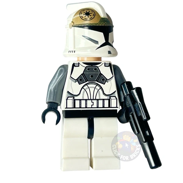 LEGO STAR WARS Clone Trooper Gunner Phase 1 Minifigure sw0221 From 8014 ...