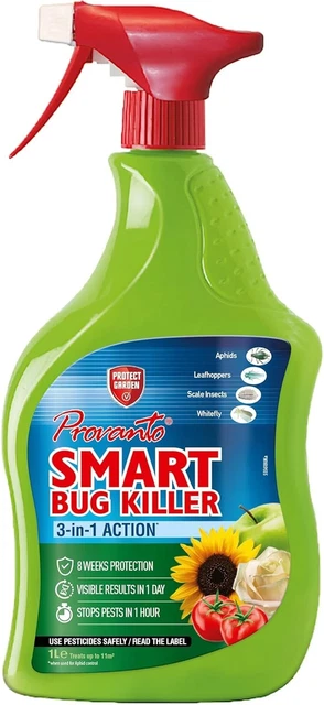 PROVANTO SMART BUG Killer, 1L - Fast Acting Bug Killer Spray £5.77 ...
