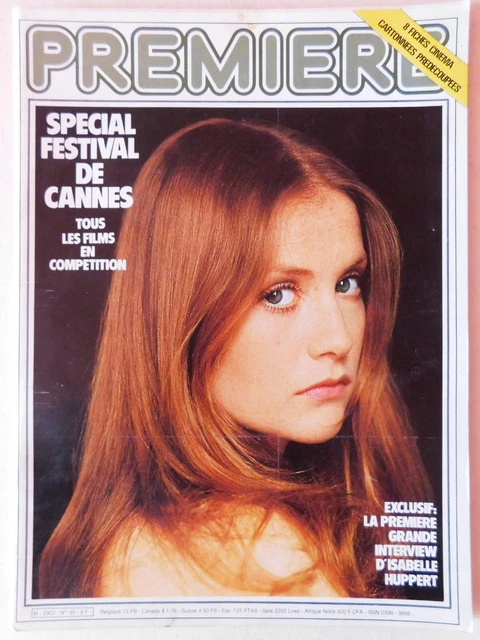 PREMIERE MAGAZINE N° 39 Isabelle Huppert EUR 15,00 - PicClick FR
