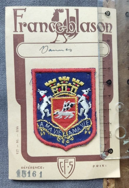 FRANCE-BLASON - INSIGNE Badge Ecusson - Tissu Brodé - Armoiries VANNES EUR 5,00 - PicClick FR