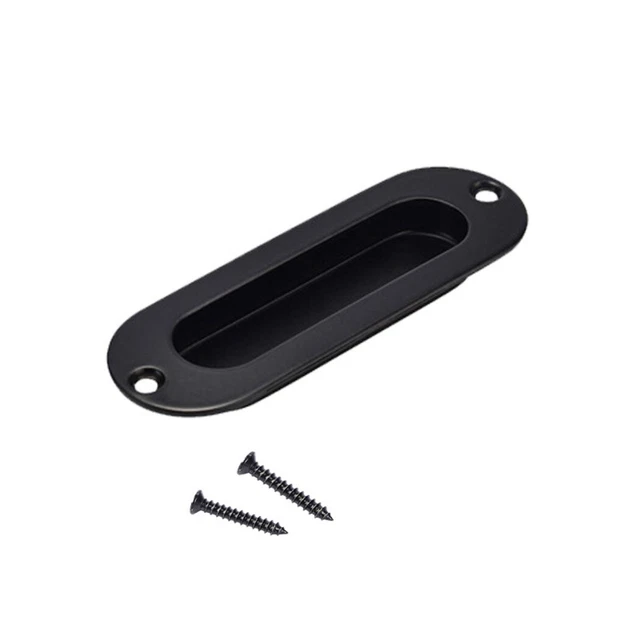 SLIM AND STURDY Flush Recessed Door Pull Handles for Barn Door Cabinets ...