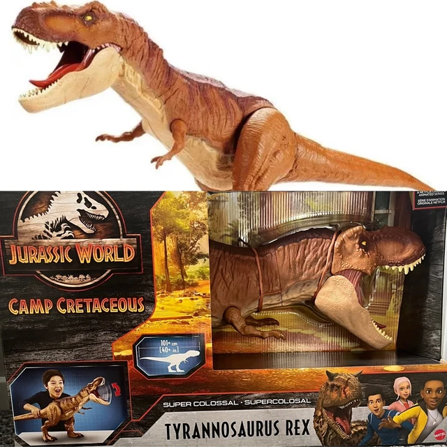 JURASSIC WORLD CAMP Cretaceous Super Colossal T-Rex Giant Dinosaur new ...
