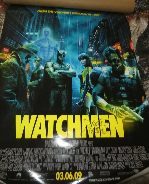 DC COMICS FULL size movie poster Watchmen Signed Dave gibbons 40" x 25 ...