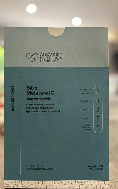 THE ADVANCED NUTRITION Programme - Skin Moisture IQ Targets dry skin £ ...
