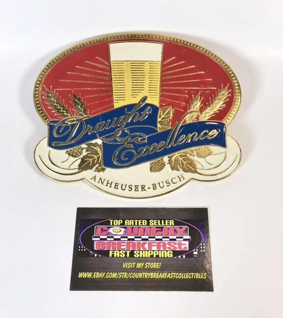 VINTAGE ANHEUSER BUSCH Draught Excellence Draft Beer Tower Tap Handle ...