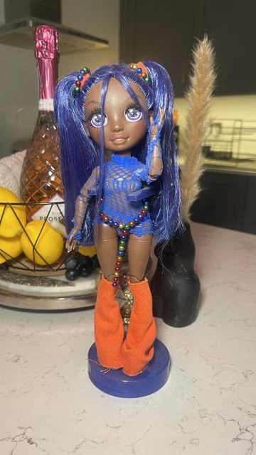 RAINBOW HIGH KRYSTAL BAILEY FASHION DOLL + Stand. RARE DOLL CUSTOM RE ...