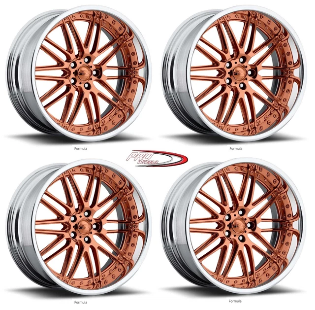 20 PRO FORGED Billet Wheels Rims Formula Rose Gold Line Custom ...