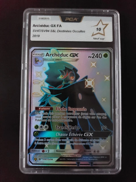 CARTE POKEMON ARCHEDUC SV47/SV94 GX Secrète SHINY Soleil et Lune SL11.5 ...