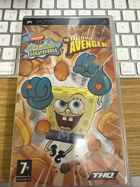 SPONGEBOB SQUAREPANTS THE Yellow Avenger Sony PSP Video Game Manual PAL ...