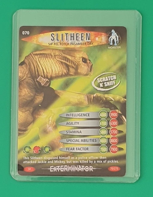 DR DOCTOR WHO Battles In Time card Exterminator SR 070 Slitheen £1.75 ...