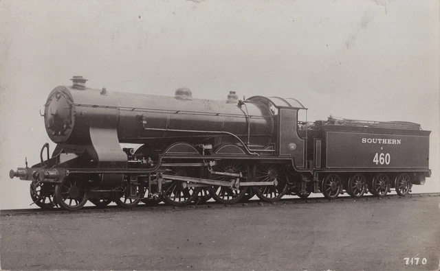 EX-LSWR DRUMMOND CLASS T14 4-6-0 No.E460 AT EASTLEIGH WORKS IN 4/1930 ...