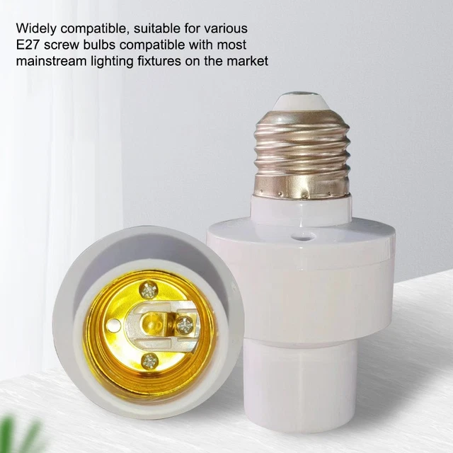 COMPACT FOR E27 Smart Light Bulb Adapter for Effortless For Voice ...