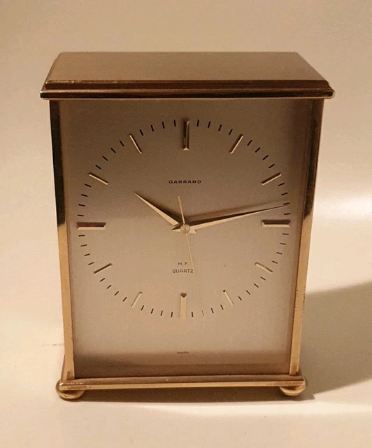 VINTAGE GARRARD SWISS Carriage Clock Hawker Siddeley Aviation ...