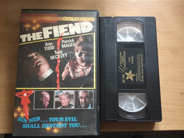 THE FIEND,GOLD STAR Label,cert X,ex Rental,big Box,vhs,tested £39.99 ...