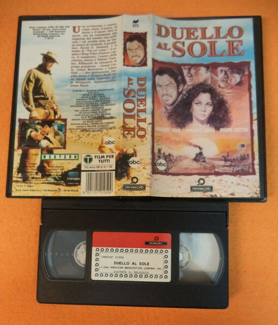 VHS FILM DUELLO AL SOLE Gregory Peck Jennifer Jones Cotten (F213) no ...