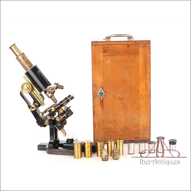 ANTIQUE CARL ZEISS Jena ‘Jug-Handle’ Microscope. Germany, Circa 1920 £ ...
