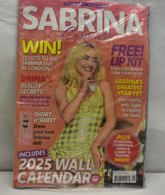 SABRINA CARPENTER ANNUAL Review Christmas Cards 2025 Calendar ...