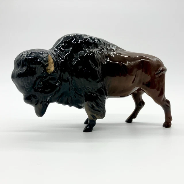 BESWICK BISON 1019 Gloss Figure / Ornament – Vintage English Pottery ...