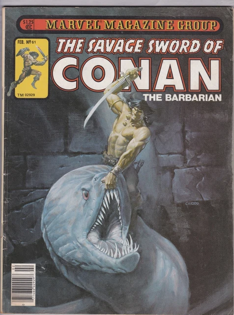SAVAGE SWORD OF Conan #61 (Feb 1981) VG/FN Joe Chido, John Buscema ...