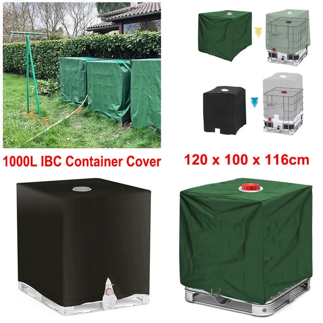 HEAVY DUTY RAIN Sun UV Protective Hood Cover for Water Tank 1000 L IBC ...