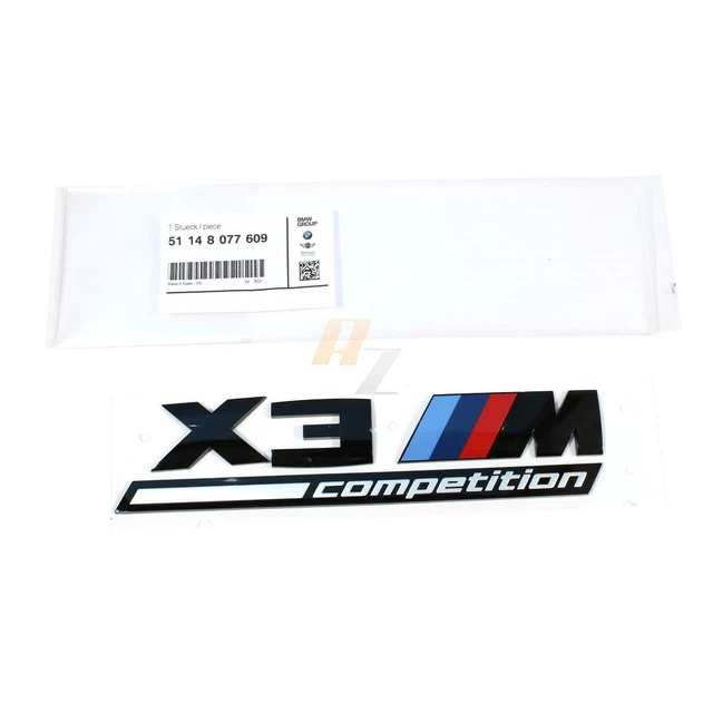 EMBLÈME LOGO SIGNE Inscription " X3 M Compétition " BMW F97 original ...