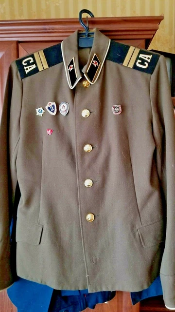 RUSSIAN SOVIET USSR soldier military railway troops uniform Jacket ...